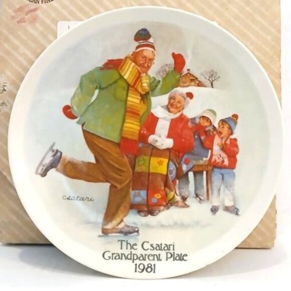 Edwin M. Knowles | Dining | The Csatari Grandparent Plate 981 ...